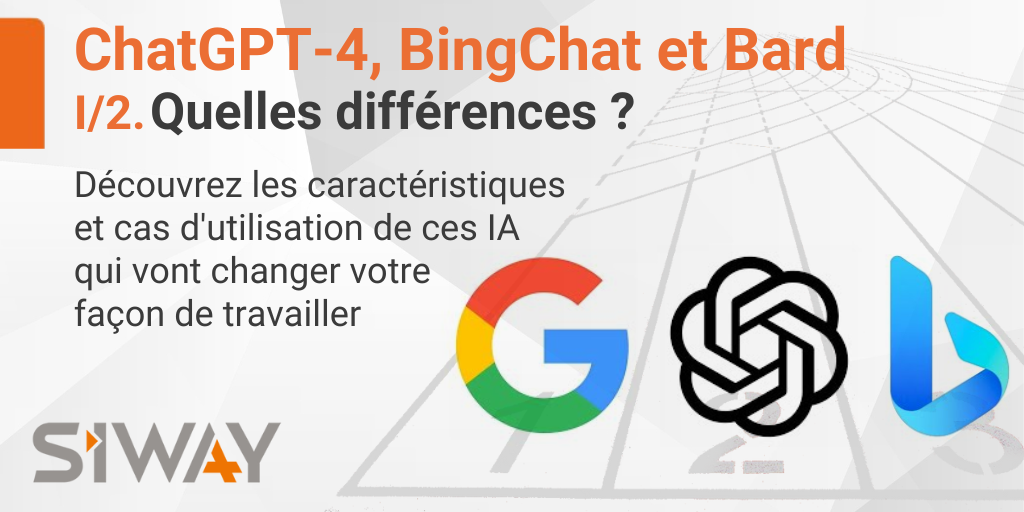 ChatGPT-4, BingChat et Bard : les différences entre les trois ...